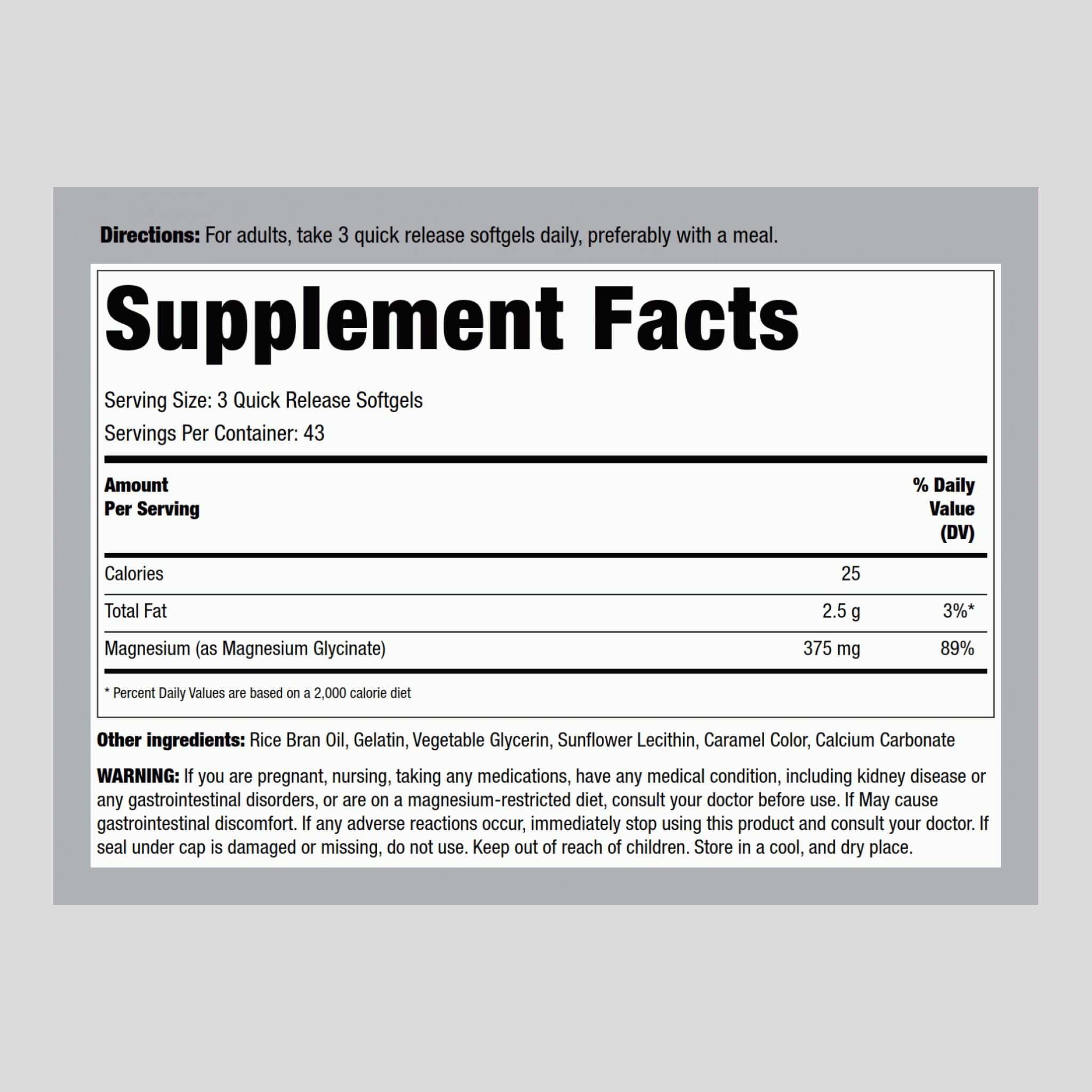 375mg magnesium for daily support