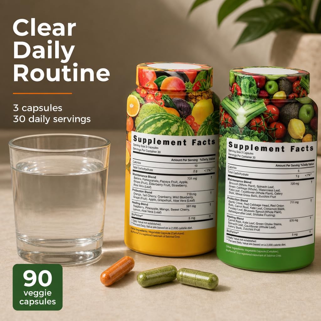 38 fruits and vegetables in capsules