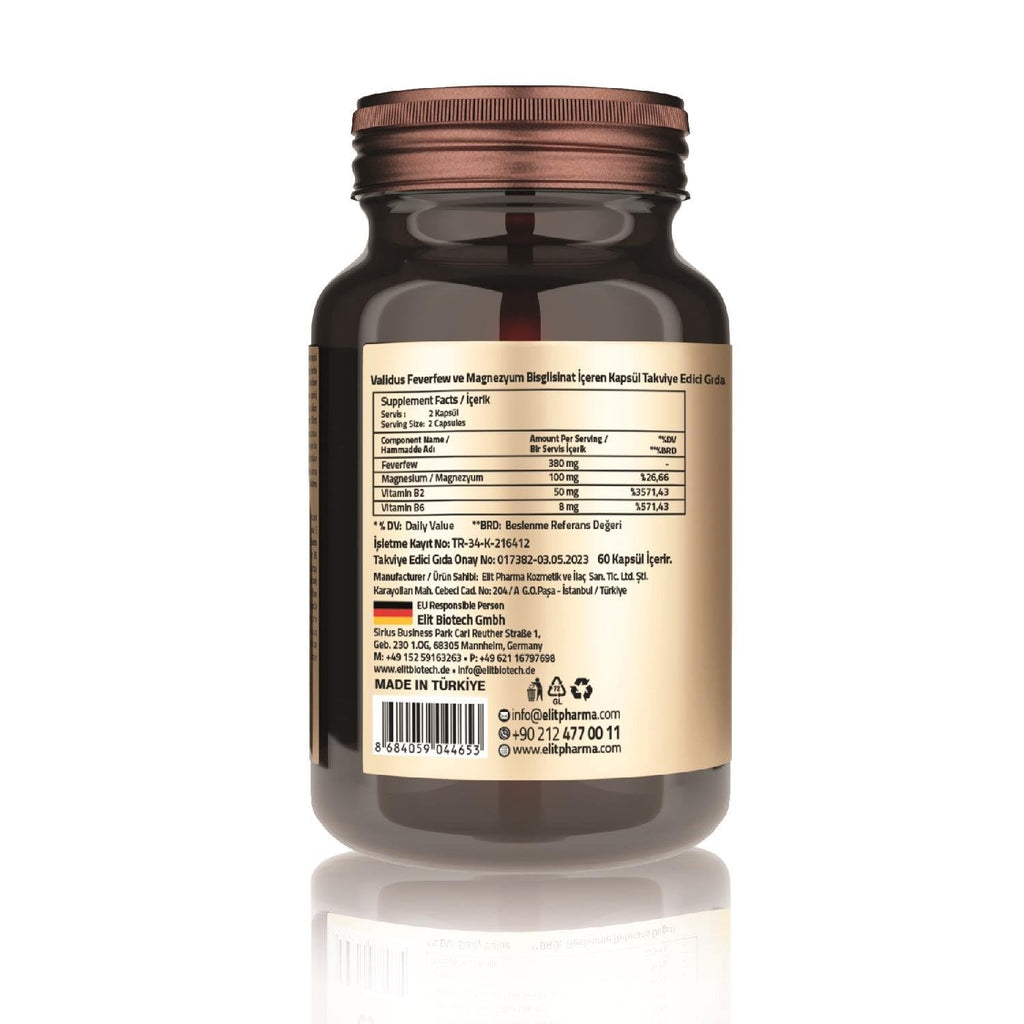 380 mg VALIDUS Feverfew capsules