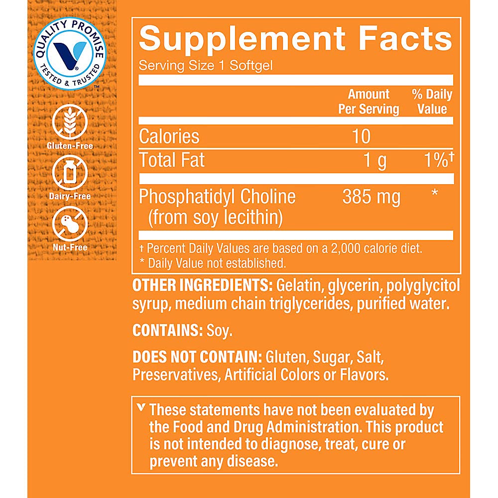 385 mg Phosphatidyl Choline supplement benefits
