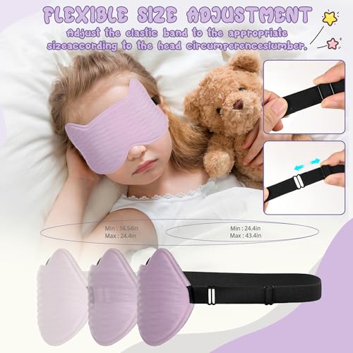 3D contoured eye mask for kids