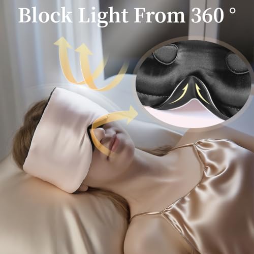 3D contoured sleep mask design