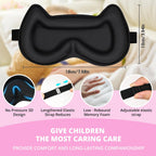 3D contoured sleep mask for kids