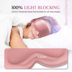 3D contoured sleep mask for restful nights