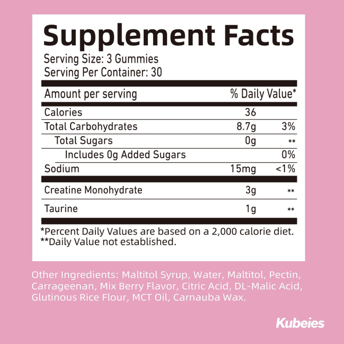 3g creatine gummies for workouts