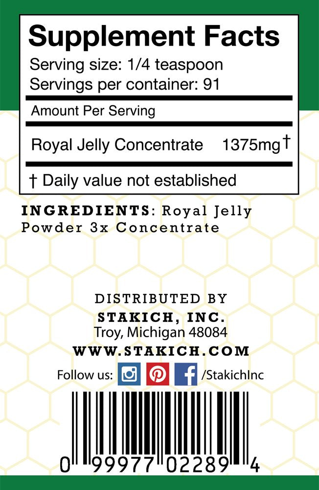 3X concentrated royal jelly superfood