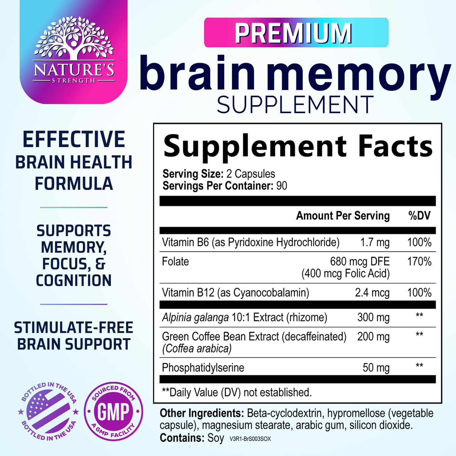3X strength brain health capsules