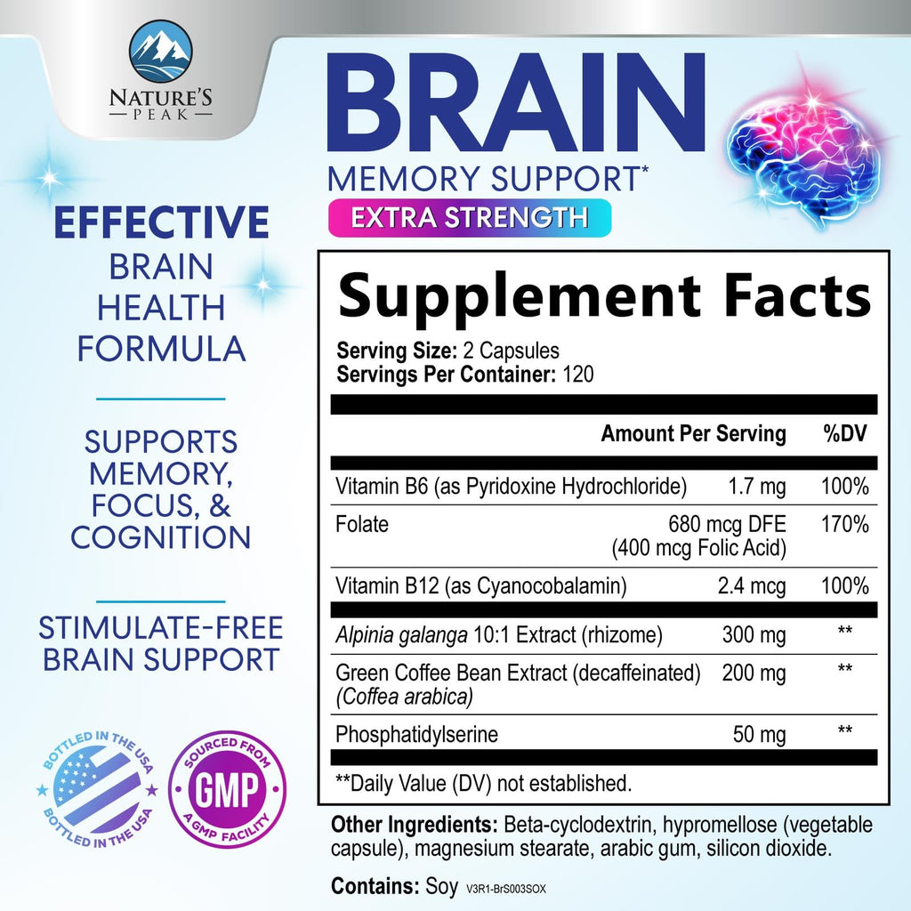 3X strength brain support capsules
