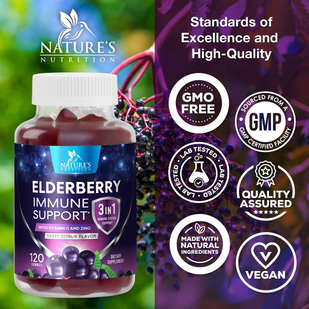 3X strength elderberry gummies