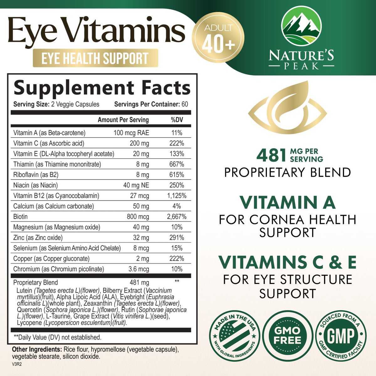3x strength Lutein and Zeaxanthin capsules