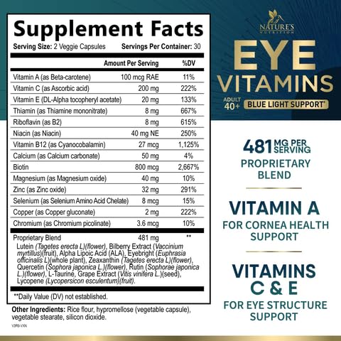 3x strength Lutein and Zeaxanthin formula