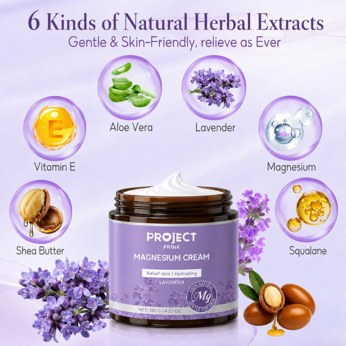4.23 ounce magnesium cream jar