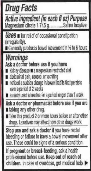 4 bottles of lemon magnesium