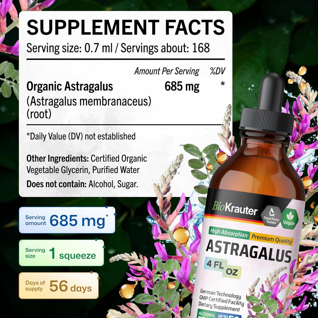 4 fl oz astragalus tincture benefits