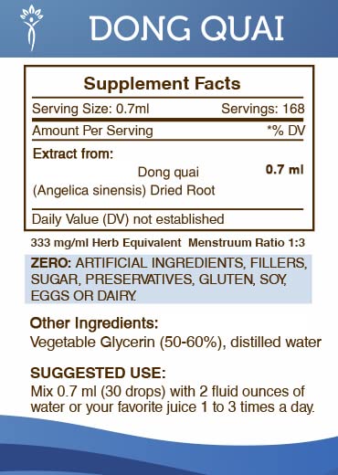 4 FL OZ Dong Quai extract bottle