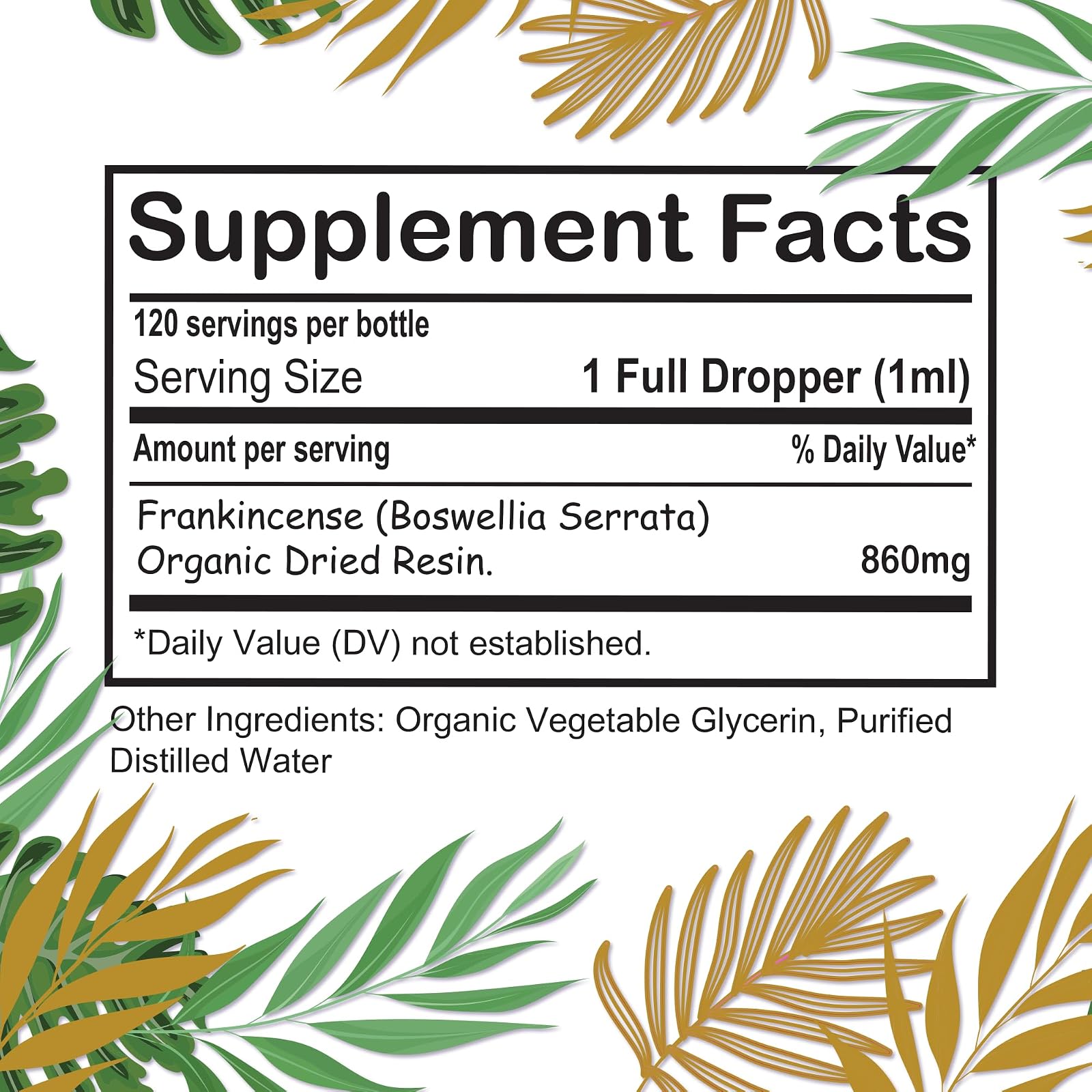 4 Fl. oz Frankincense extract bottle
