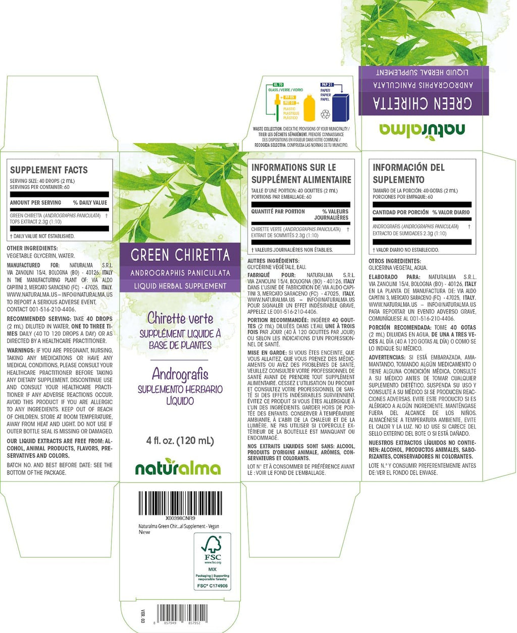 4 fl oz herbal liquid extract