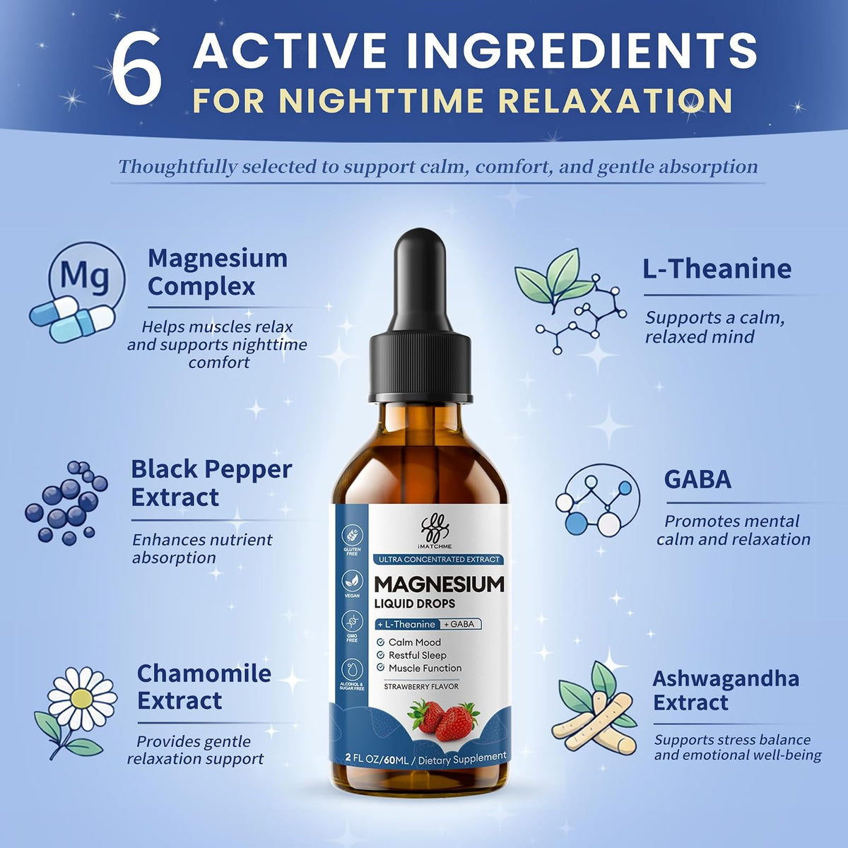 4 fl oz magnesium glycinate for restful nights