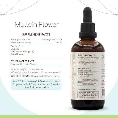 4 fl oz mullein flower extract