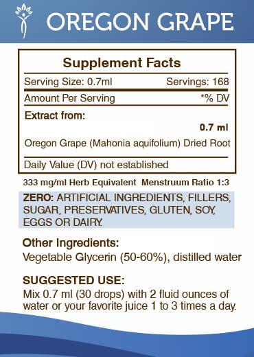 4 FL OZ Oregon grape liquid extract