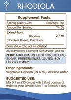 4 Fl Oz rhodiola glycerite dosage