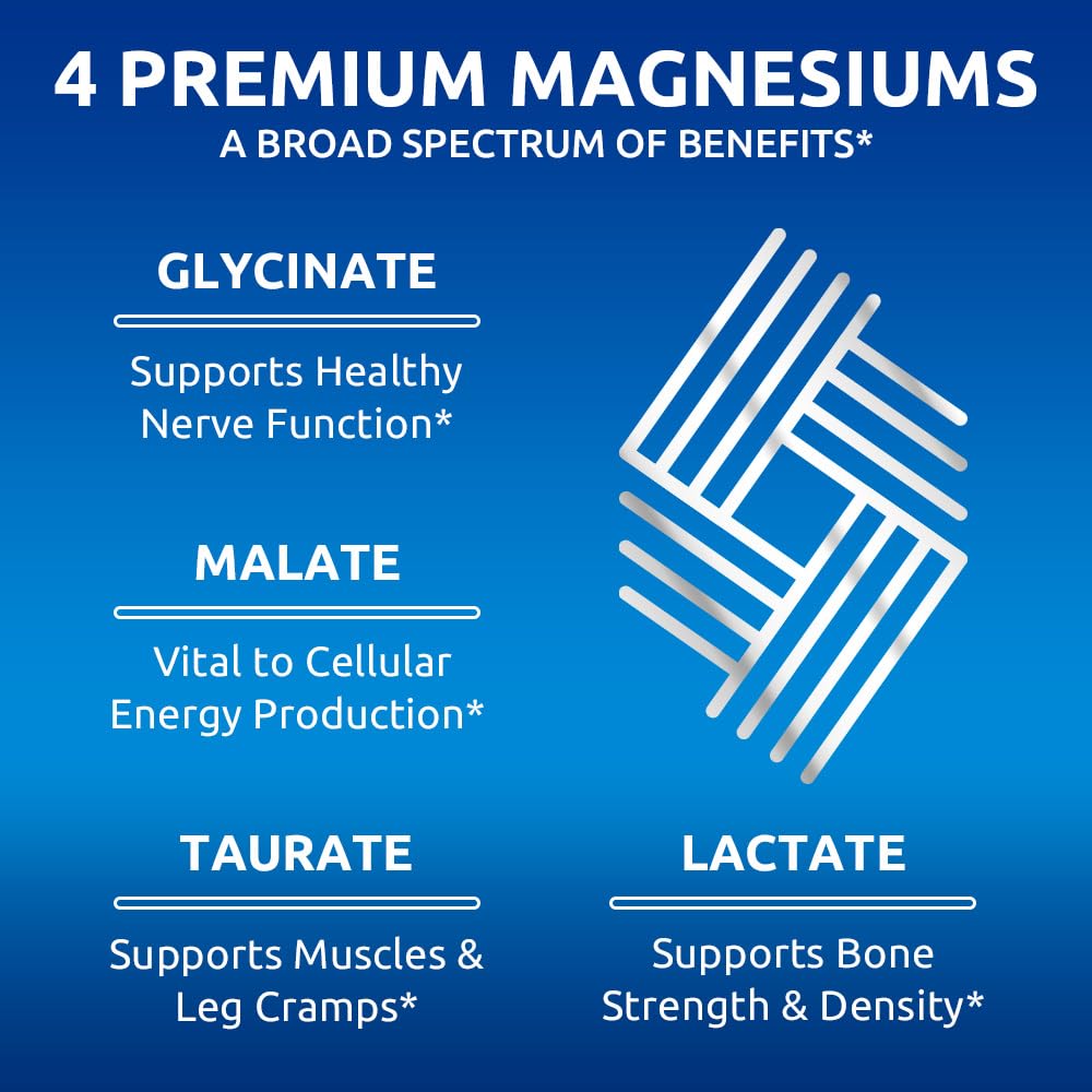 4-in-1 magnesium formula for muscle support