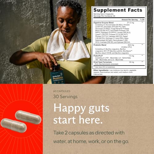 4-in-1 probiotic prebiotic supplement
