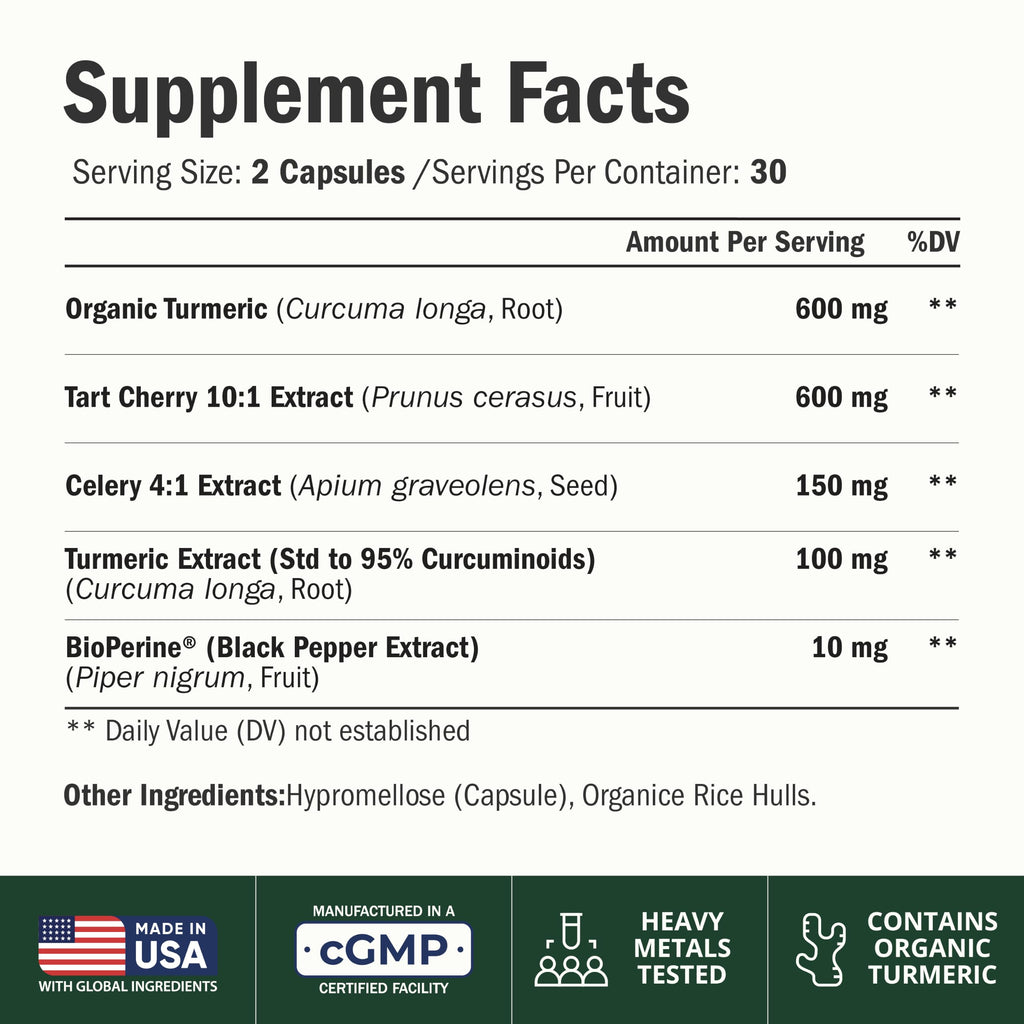 4-in-1 turmeric capsules for overall health