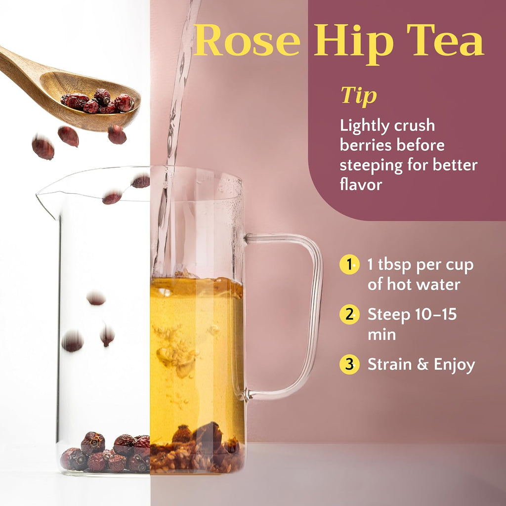 4 lb dried rose hips package