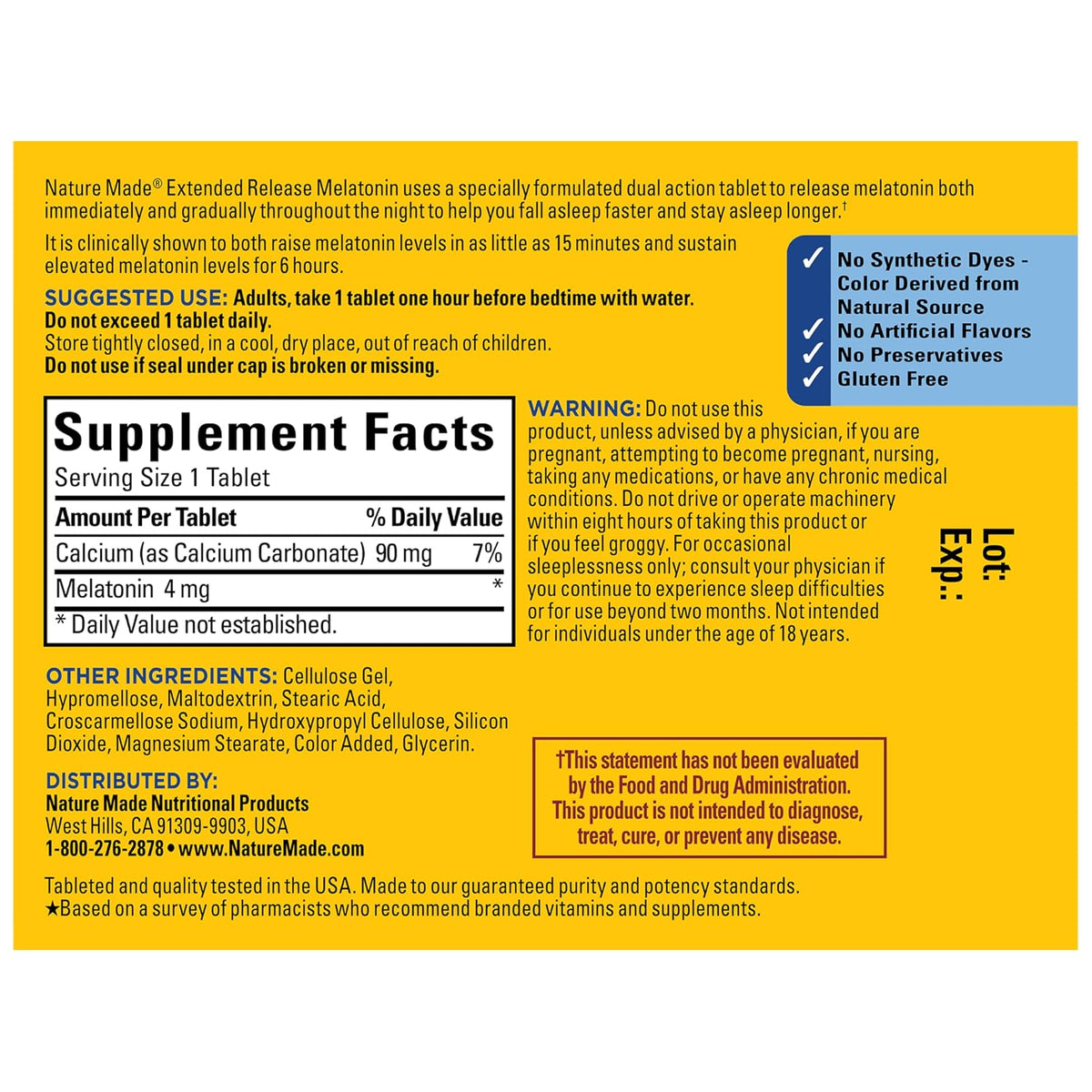 4 mg melatonin for sleep aid