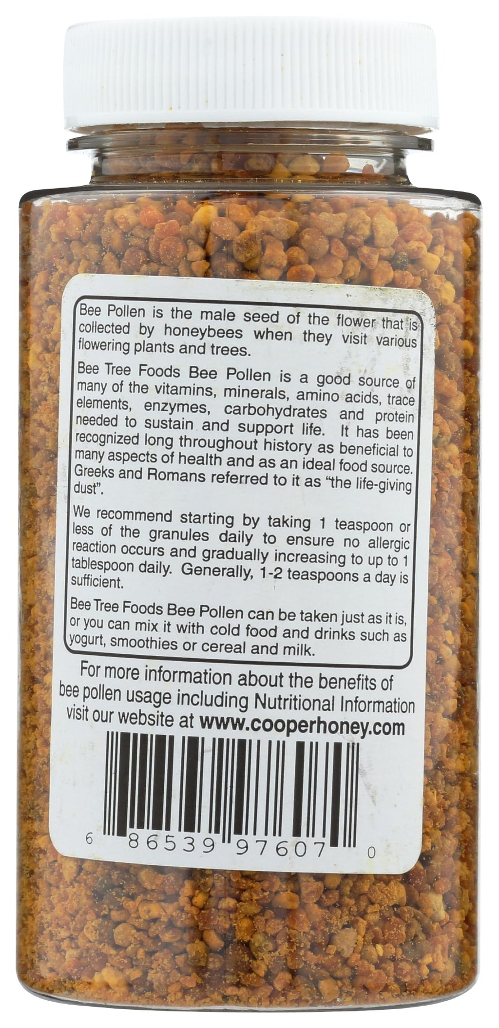 4 ounce bee pollen jar