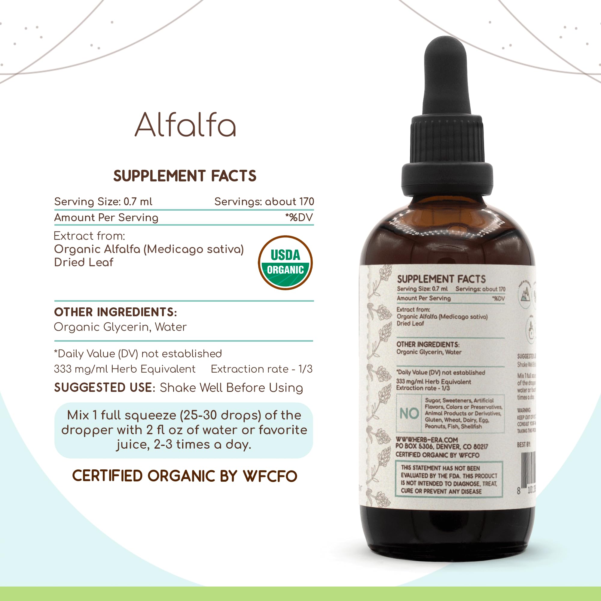 4 oz alfalfa herbal tincture