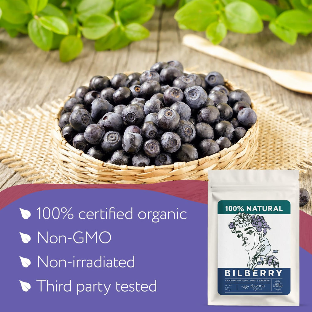 4 oz bilberry tea for wellness