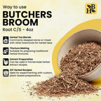 4 oz Butchers Broom herbal supplement