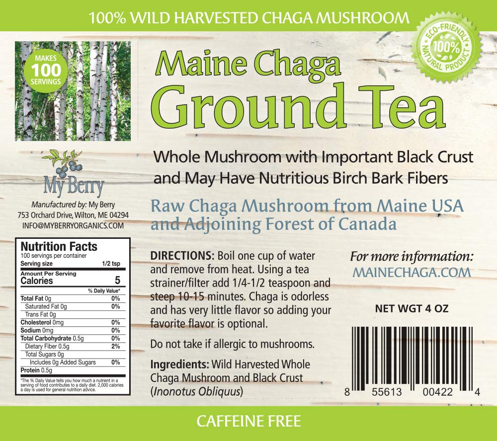 4 oz chaga tea for wellness