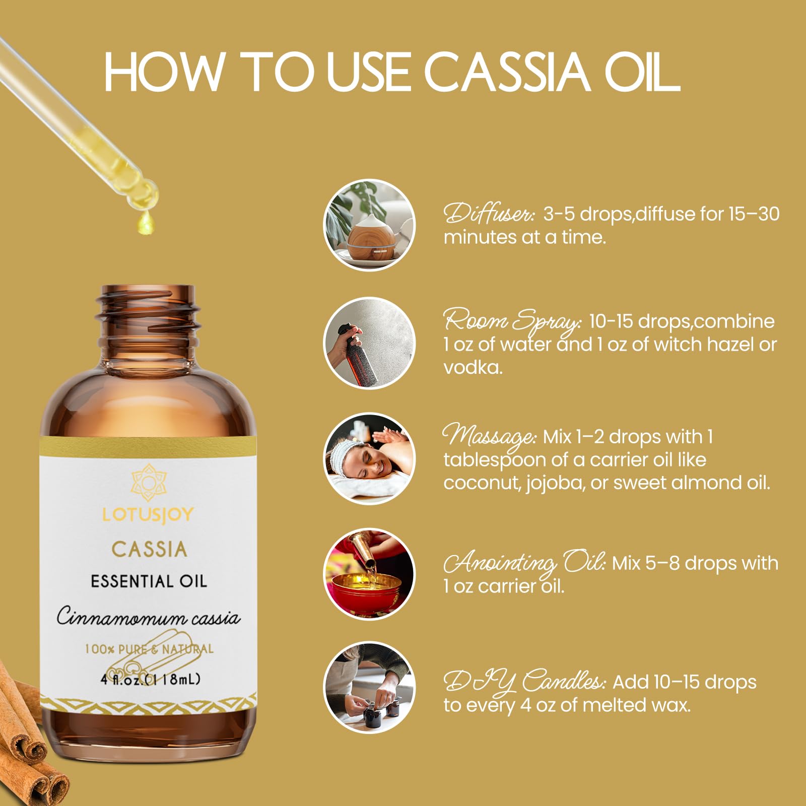 4 oz cinnamon essential oil bottle