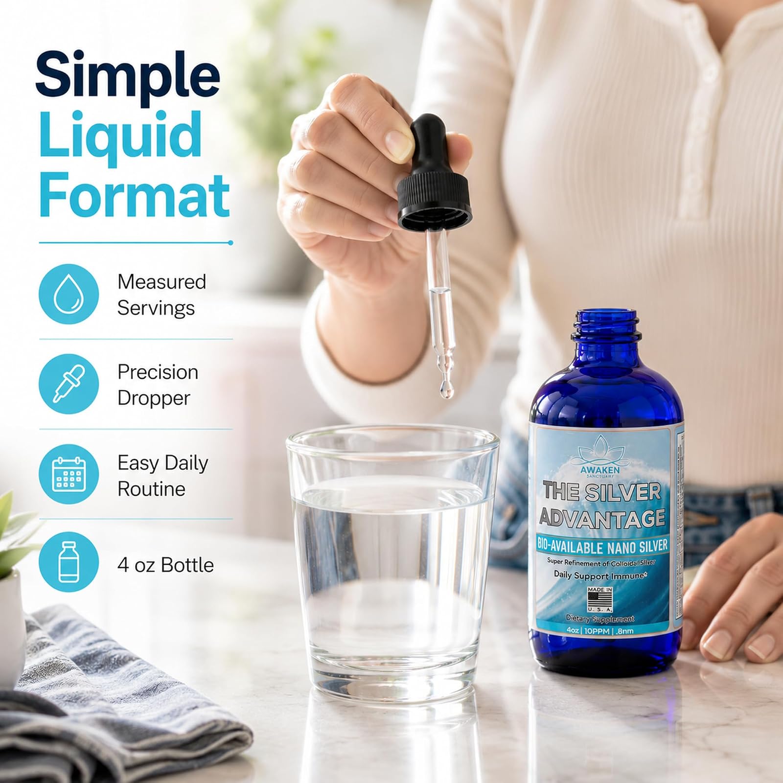 4 oz colloidal silver for skin care