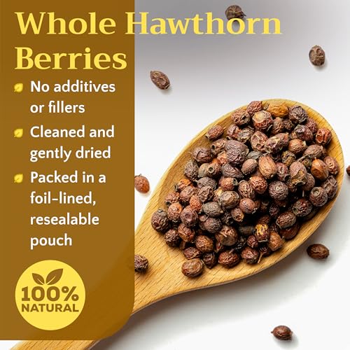 4 oz dried hawthorn berries package