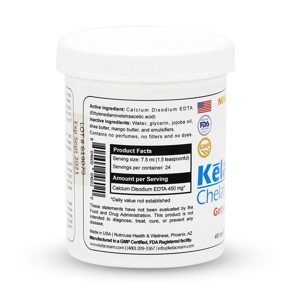 4 oz EDTA cleanse cream for wellness
