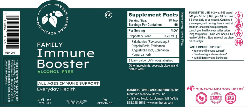 4 oz elderberry health supplement