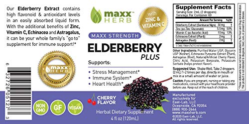 4 oz elderberry syrup bottle