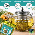 4 oz GREEN ROYALTY tea package