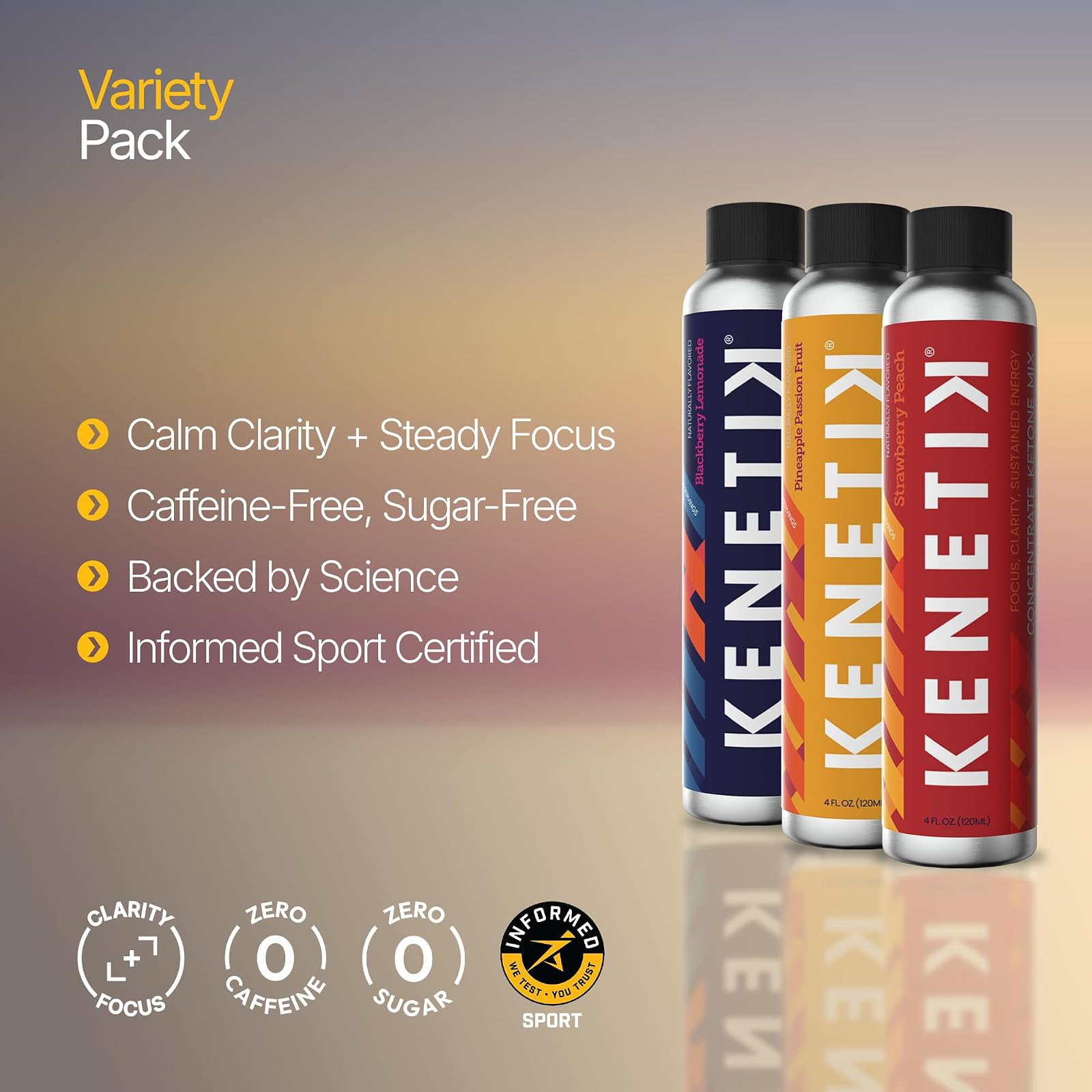 4 oz KENETIK sports drink concentrate