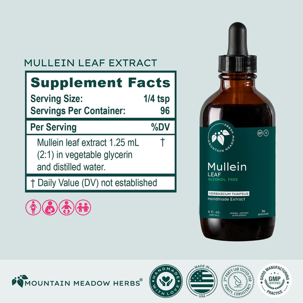 4 oz Mullein drops for wellness