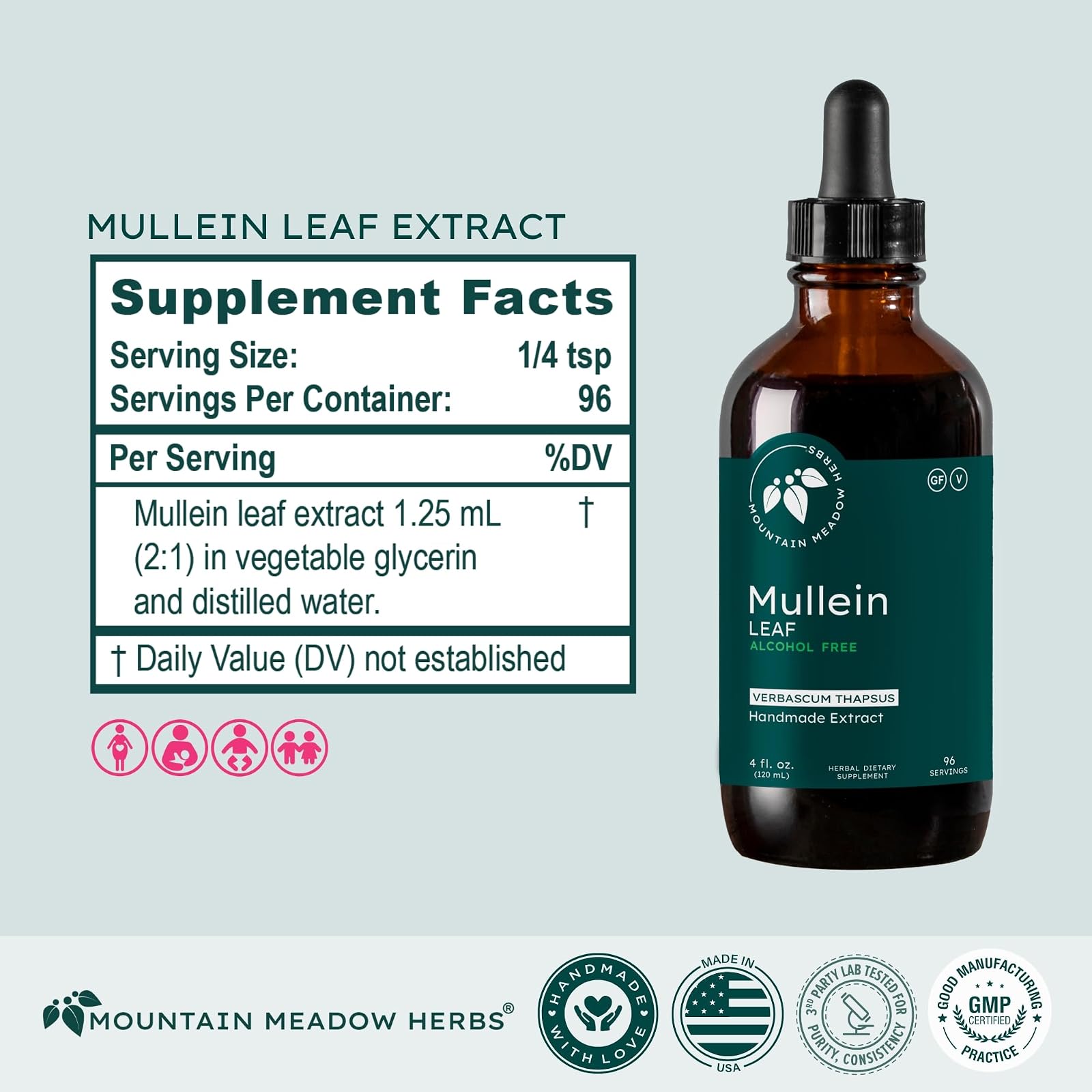 4 oz Mullein drops for wellness