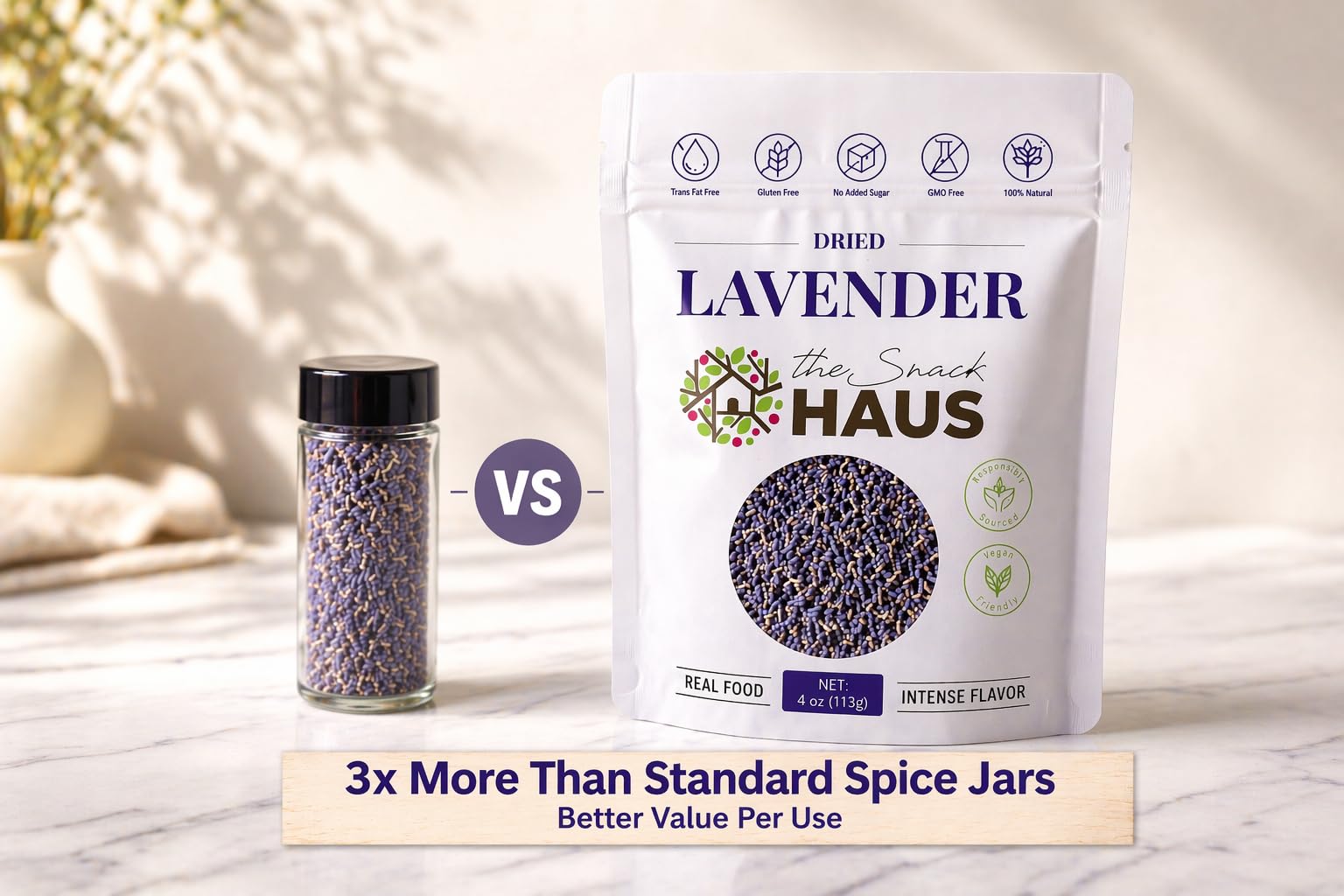 4 oz pouch of culinary lavender