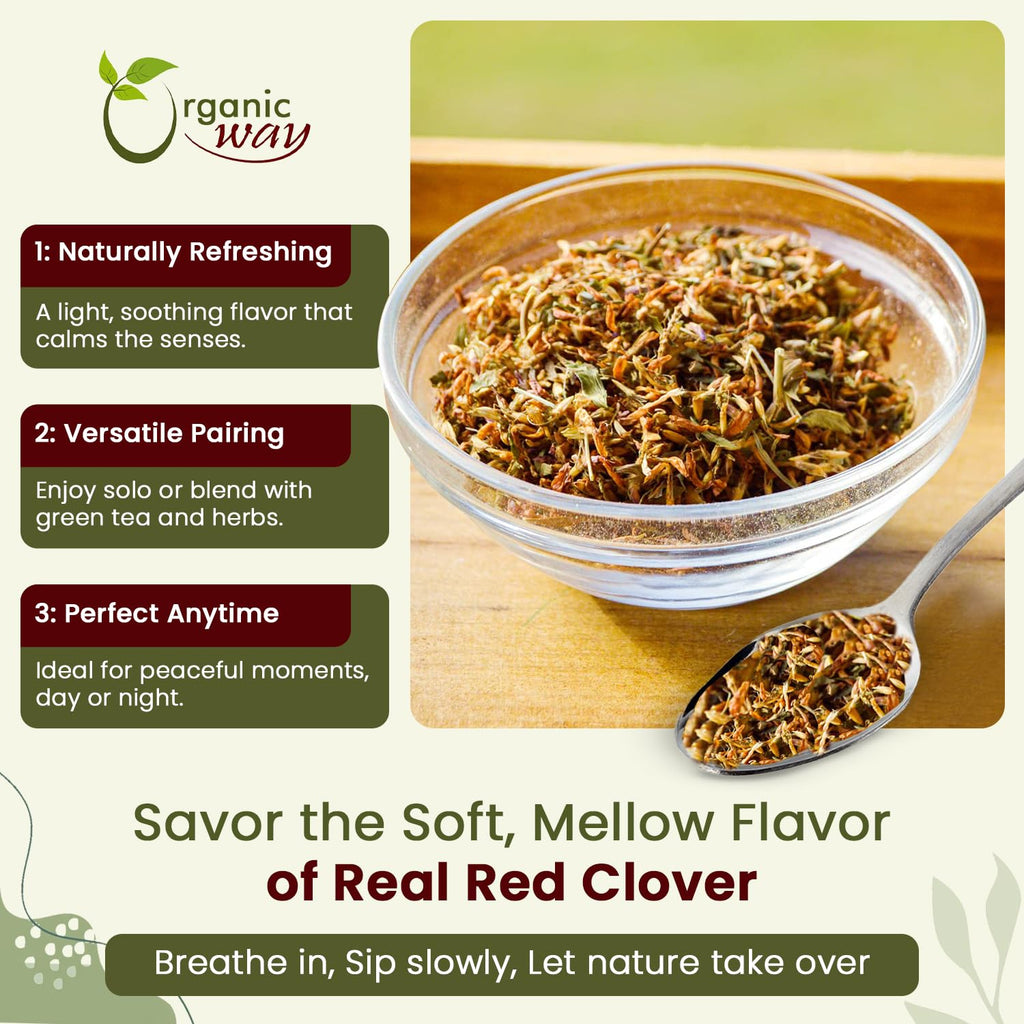 4 oz red clover flower tea