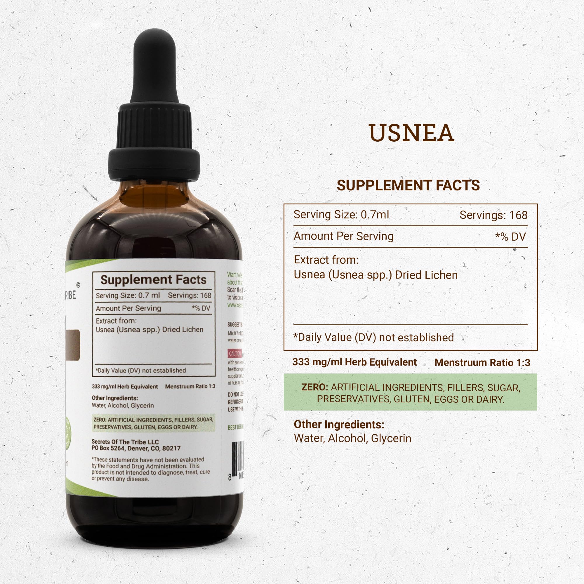 4 oz Usnea tincture for vitality