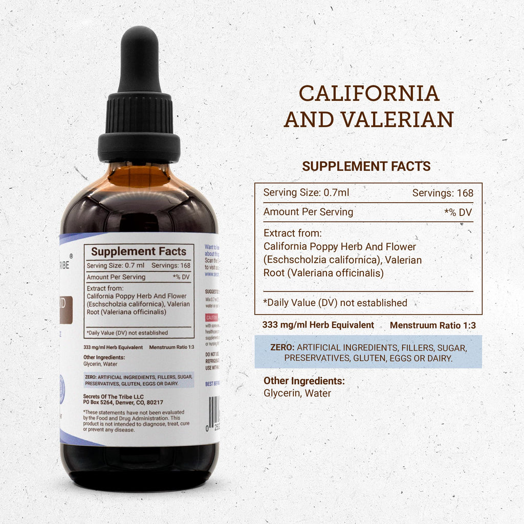 4 oz valerian tincture bottle