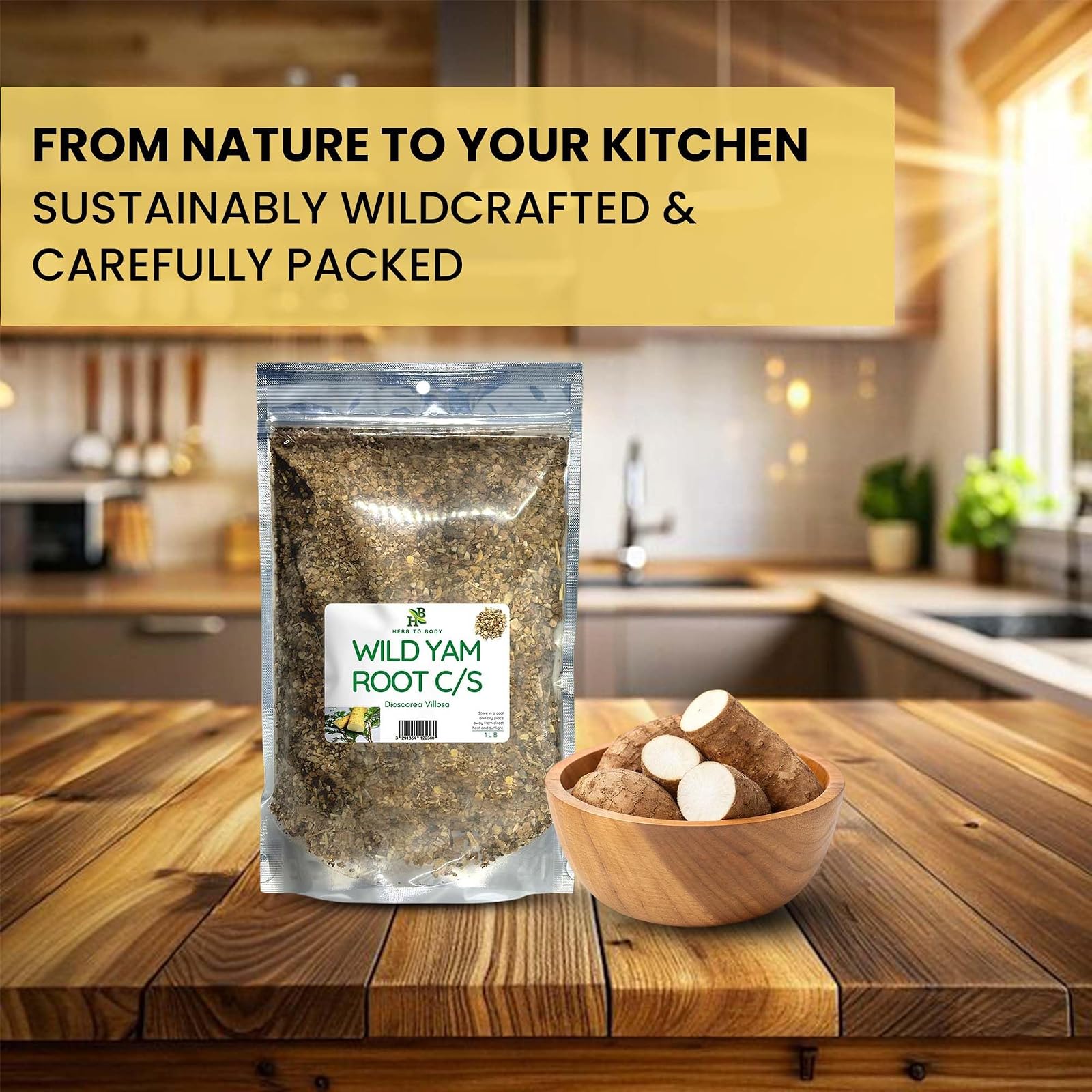 4 oz wild yam root package